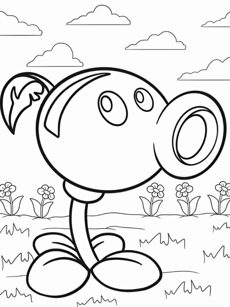 Aantrekkelijke creativiteit met leuke planten vs zombies kleurplaten - Kleurplaat.org