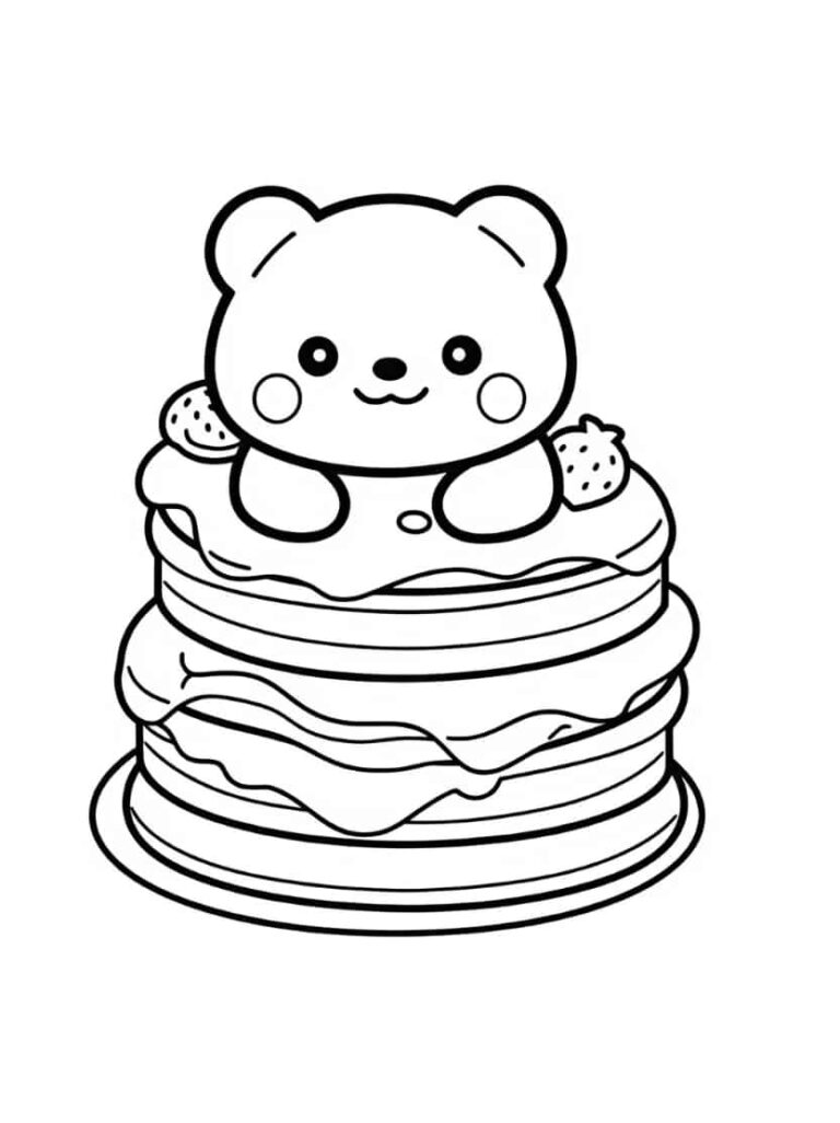 Kleurplaat schattig makkelijk inkleuren voor kinderen - Kleurplaat.org