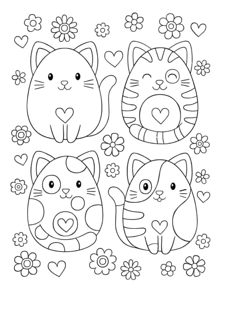 Kawaii kleurplaat: Prachtige tekeningen voor kinderen - Kleurplaat.org