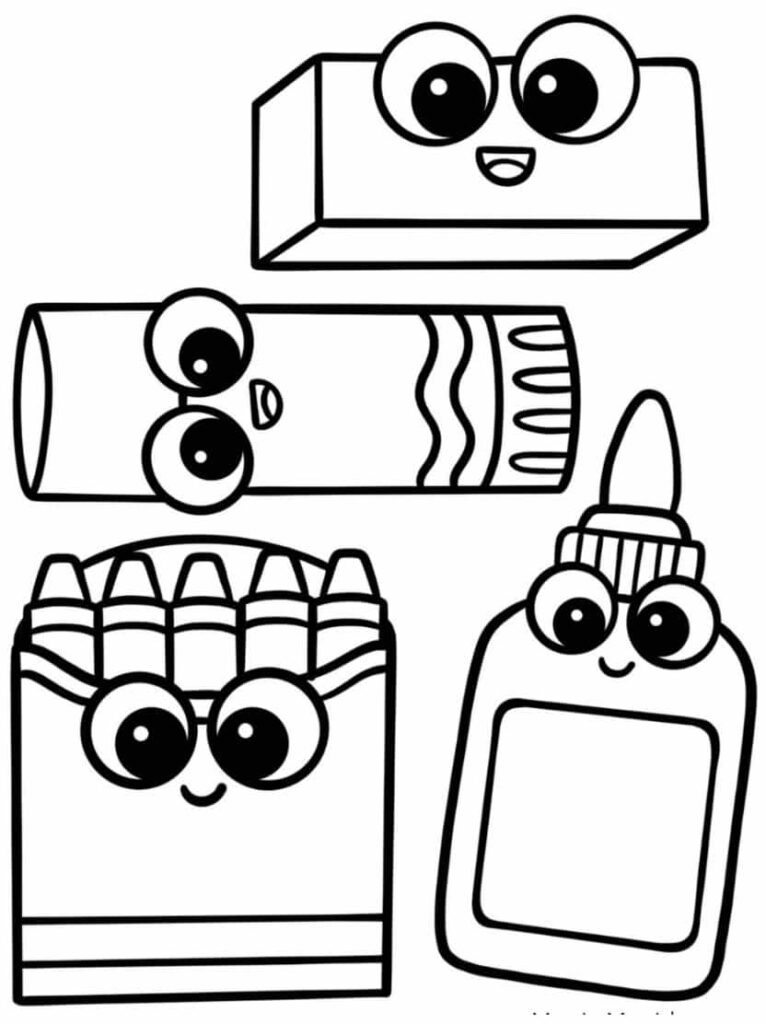 20+ schönste kostenlose Malvorlagen zum Thema Schule für Kinder ...