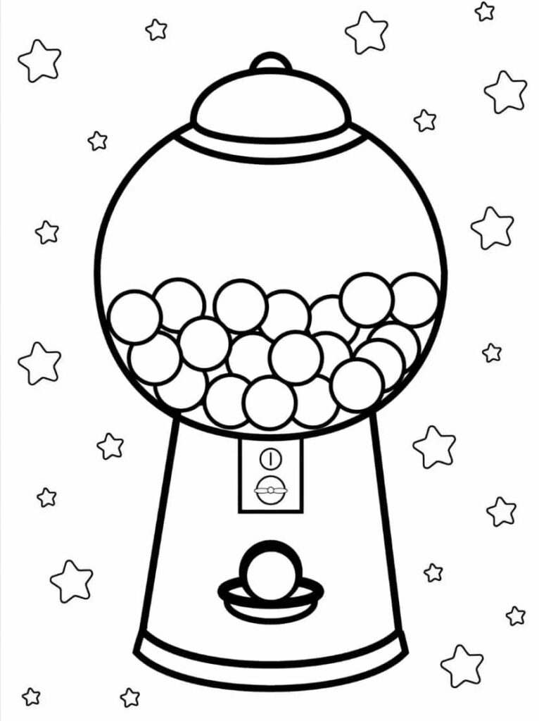 Top mooiste snoep kleurplaat gratis voor baby's - Kleurplaat.org