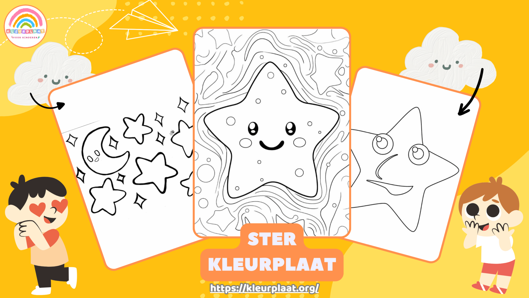 20+ Ster Kleurplaat (Gratis PDF Printen) - Kleurplaat.org