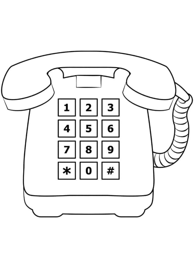 Kleurplaat telefoon : Ontdek de nuances van telefoon via kleurpagina's ...