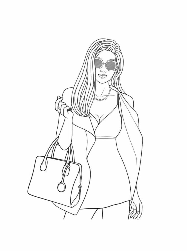 Beste levendige topmodel kleurplaat voor kinderen - Kleurplaat.org