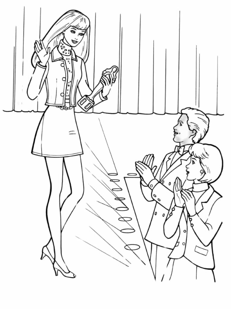 Best Lively Top Model Coloring Page for Kids - Coloringpage.org