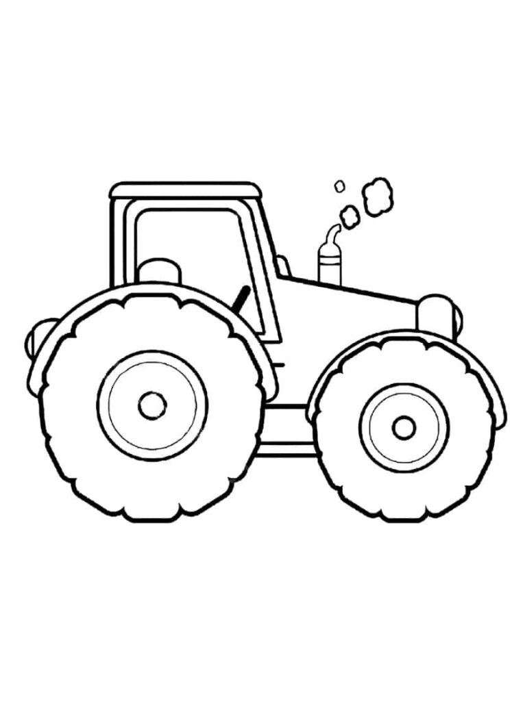 Trekker kleurplaat: Levendige tekeningen voor kinderen om in te kleuren ...