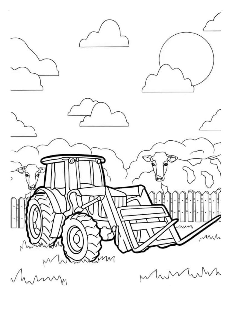 Trekker kleurplaat: Levendige tekeningen voor kinderen om in te kleuren ...