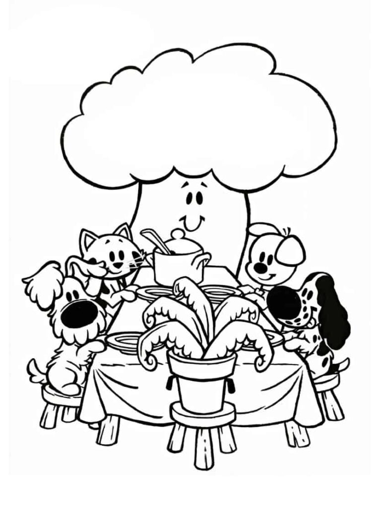 Gratis woezel en pip kleurplaat voor moeders en baby's - Kleurplaat.org