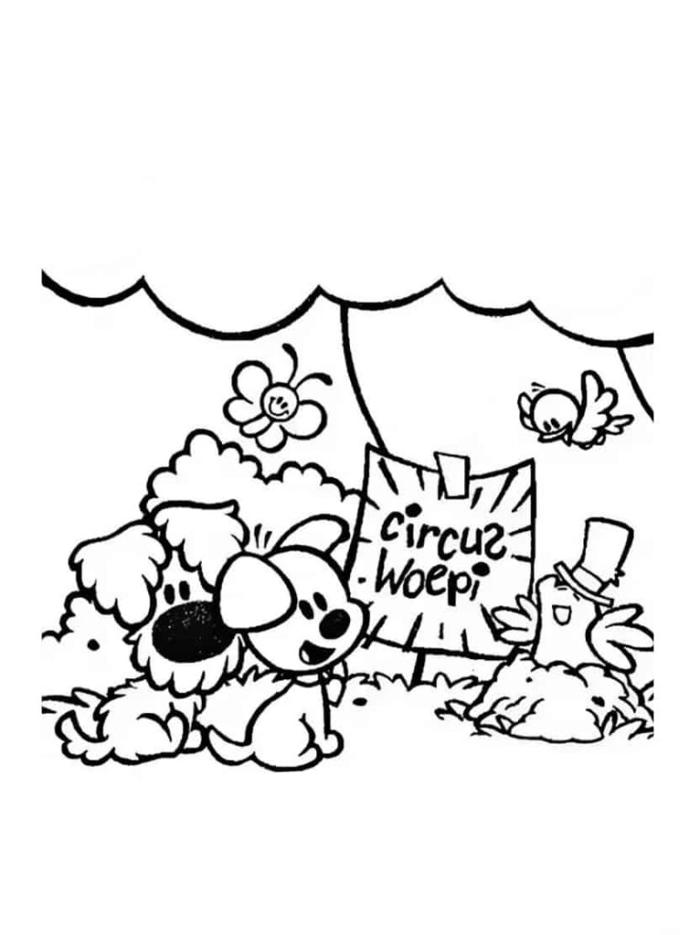 Gratis woezel en pip kleurplaat voor moeders en baby's - Kleurplaat.org